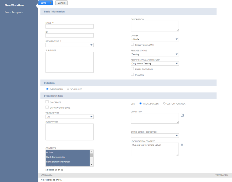 Creating Workflows in NetSuite - Coras